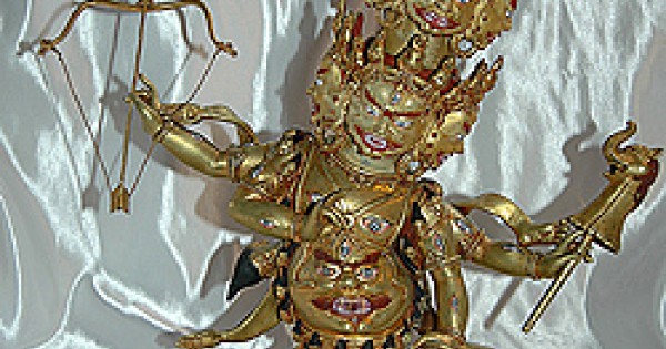 Rahula Protector Statue: Nepal, 20th Century, Rare