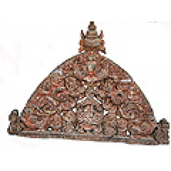 Temple Gate Crown; Newari, teak & rare